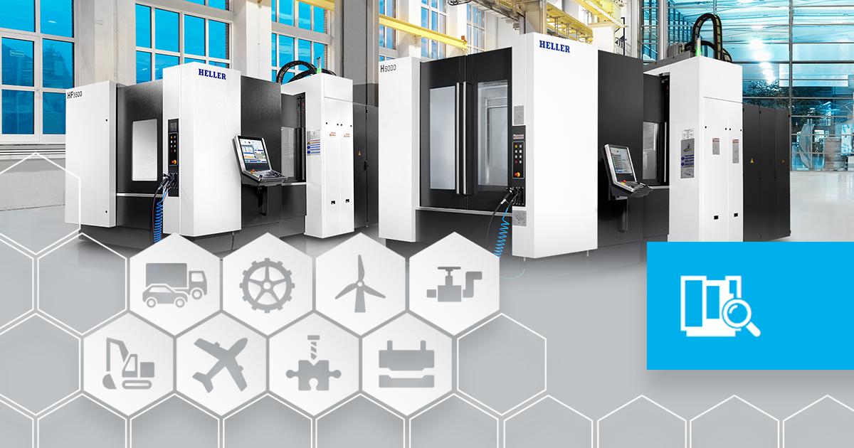 HELLER machine finder: The right machine for your requirements