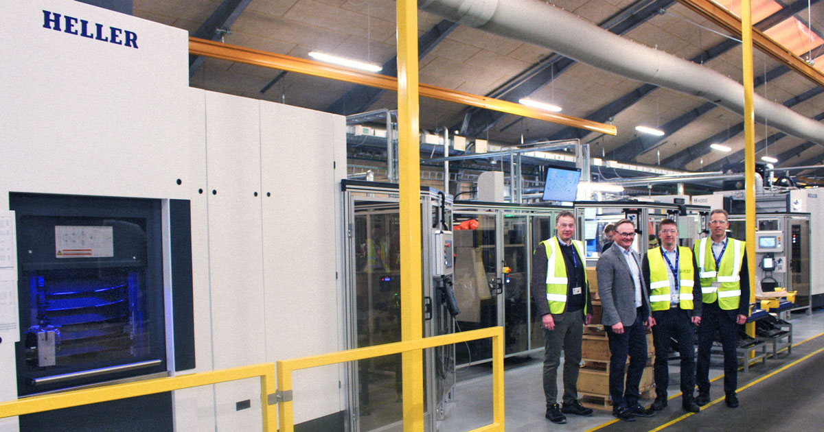 Mit Unterstützung von HELLER schaltet KP Components einen Gang höher ...